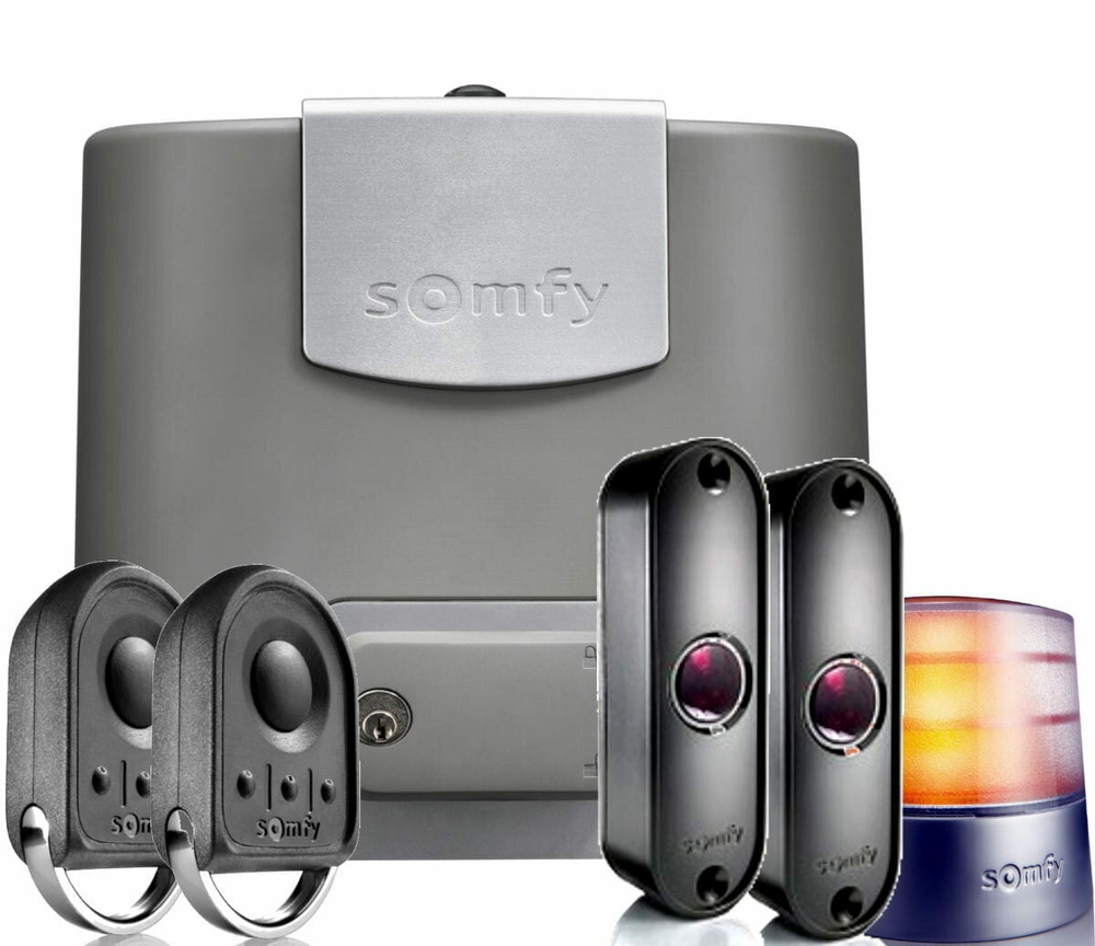 Комплект привода Elixo 500 3S RTS комфорт Somfy для откатных ворот до ...