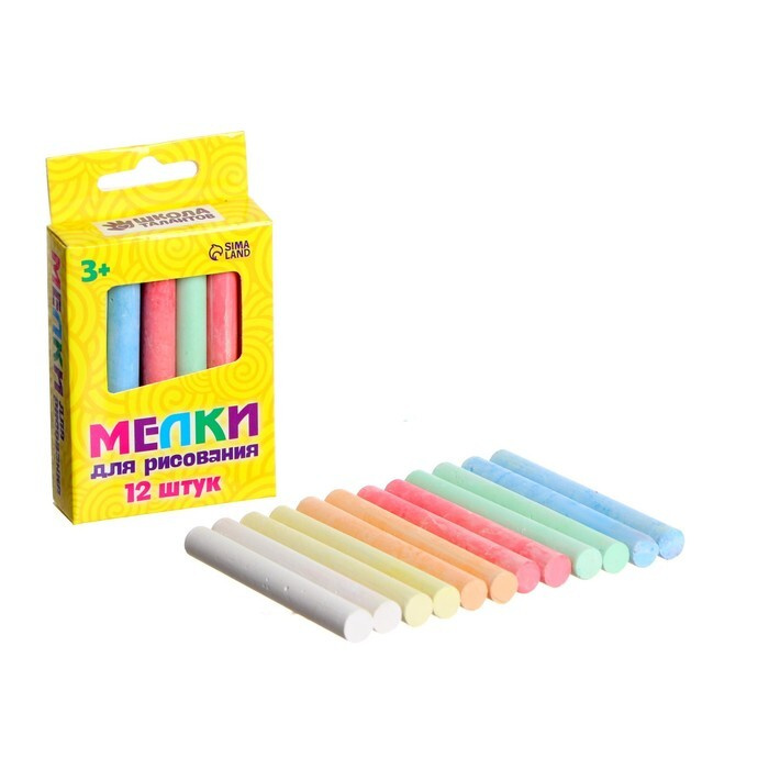 Мелки, вид мелка: Для асфальта, цветов: 6 шт. - купить с доставкой по ...