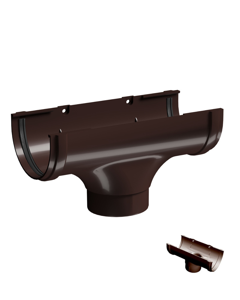 Воронка жёлоба ДЁКЕ Премиум 85мм, шоколад (RAL8019) купить на OZON по низкой цене (2432533707)