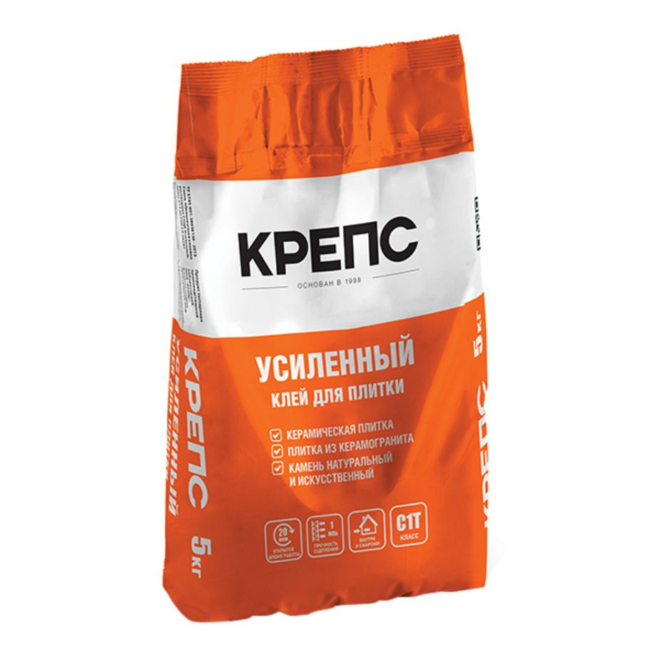 Клей для плитки КРЕПС Усиленный KREPS плитка, керамогранит, камень ...