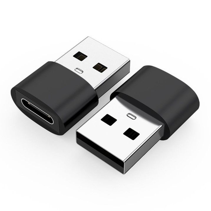 Переходник Type C на USB, черный / Адаптер юсби тайп си для мобильных ...
