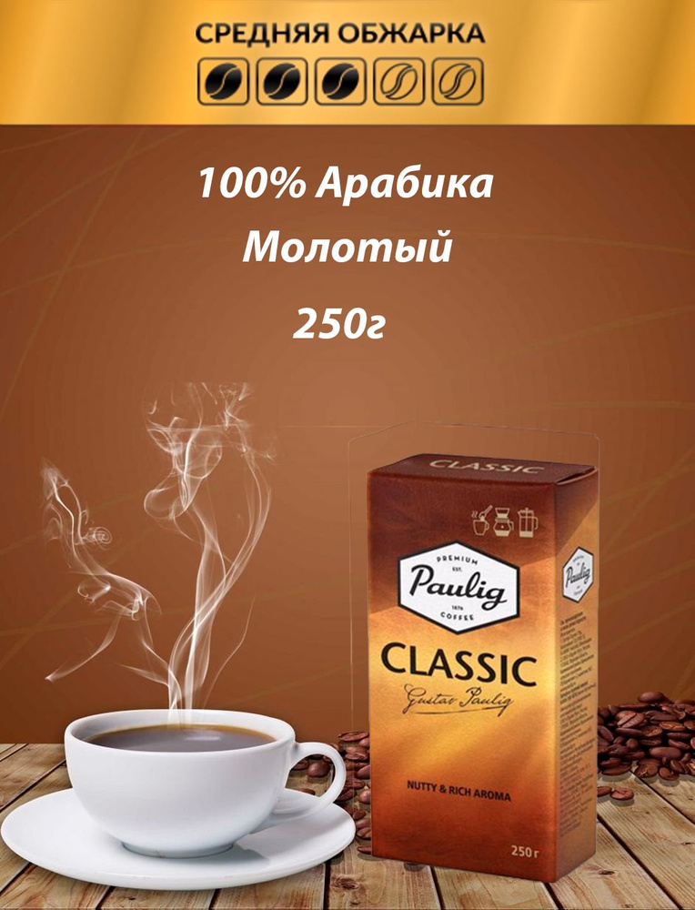 Кофе молотый Paulig Classic, 250 г - купить с доставкой по выгодным ...