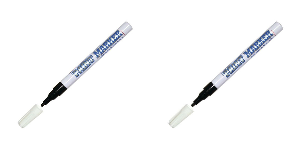 MunHwa Маркер лаковый Черный, 2 мм, 2 шт купить на OZON по низкой цене (1759774370)