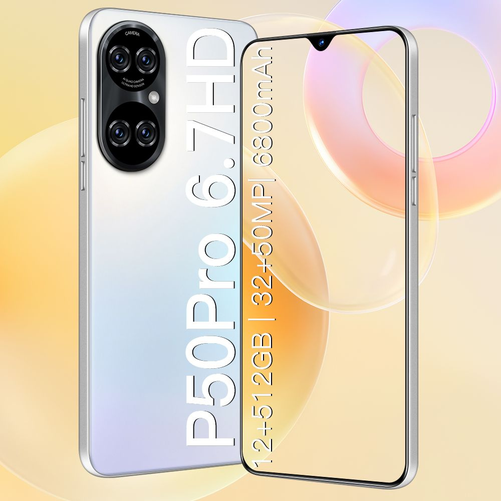 Смартфон P50pro, 12+512 Гб, 6,7 дюйма, бесплатная карта памяти ...