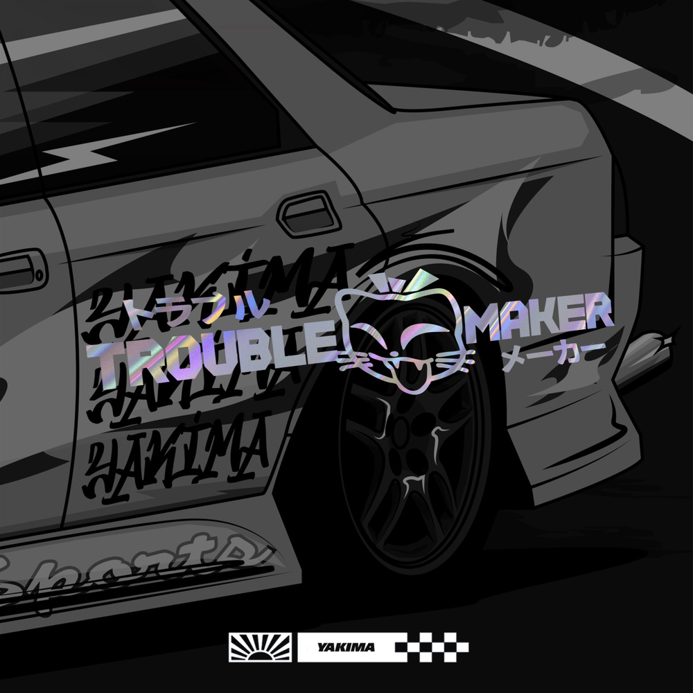 Trouble Maker! - JDM Голографическая наклейка Аниме - купить по ...