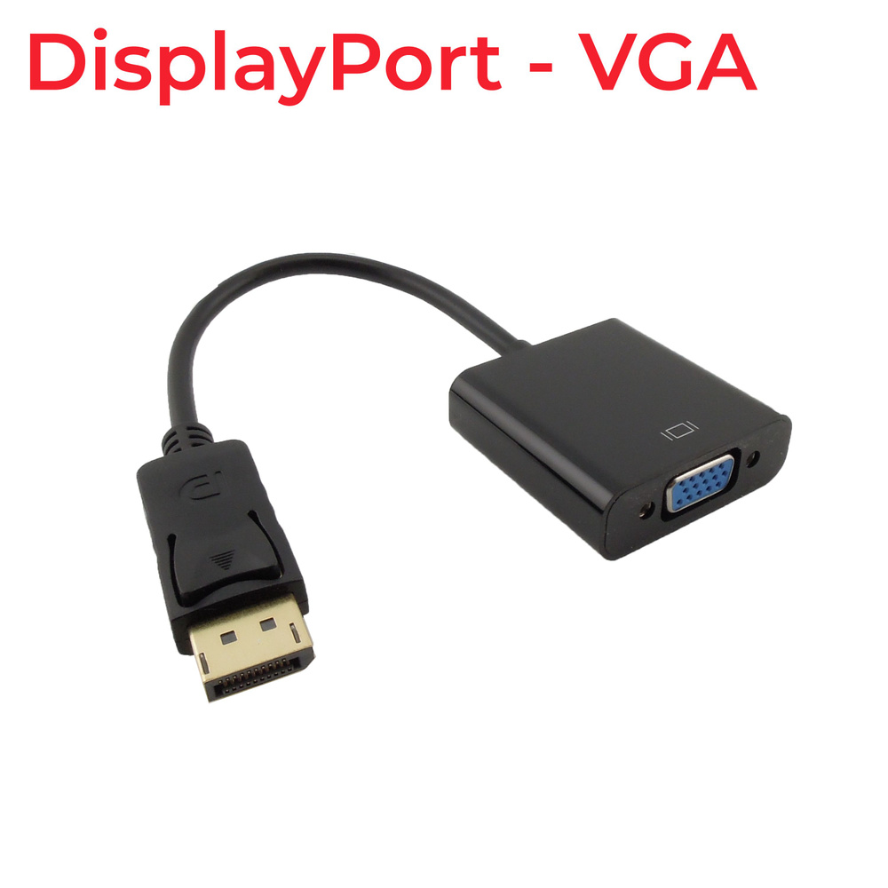 Переходник адаптер DisplayPort - VGA - купить с доставкой по выгодным ...
