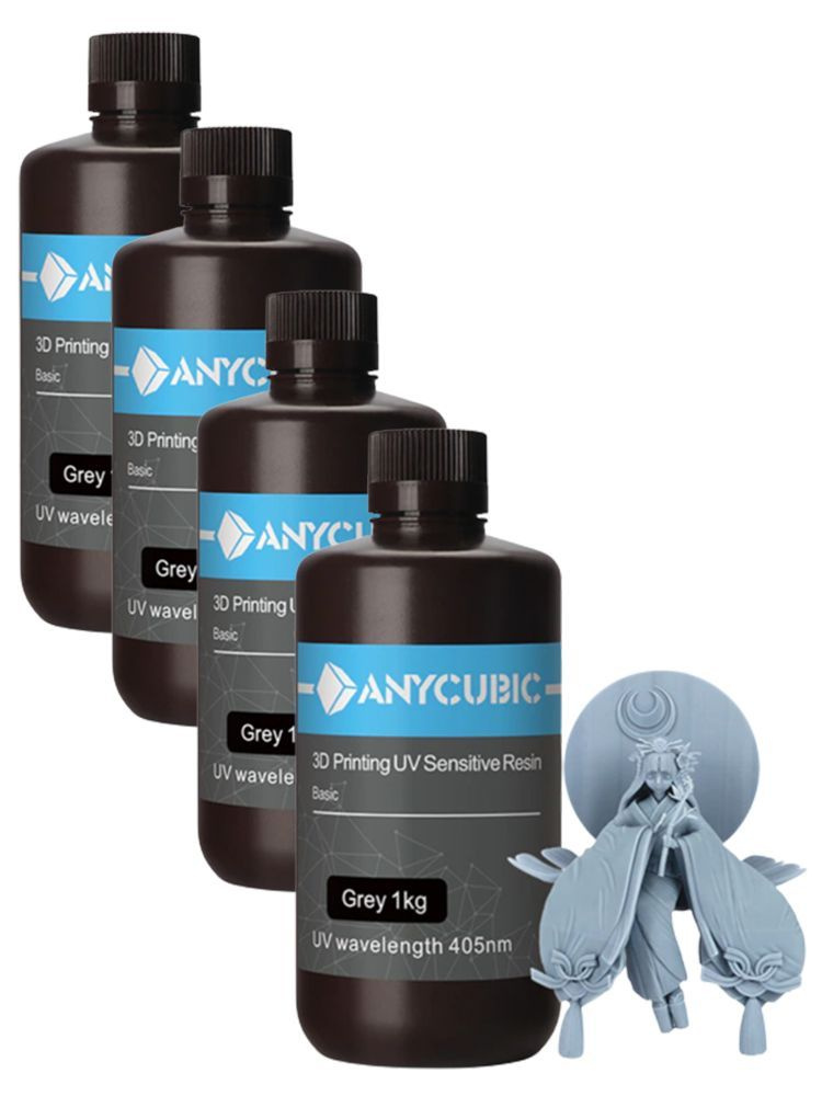 Фотополимерная смола Anycubic Basic UV Resin для 3D принтера 4 кг ...