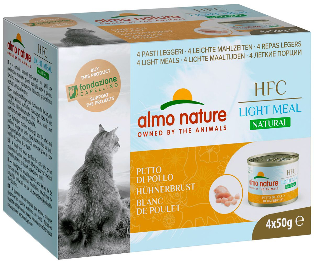 Корм консервированный ALMO NATURE HFC NATURAL LIGHT MEAL набор банок ...