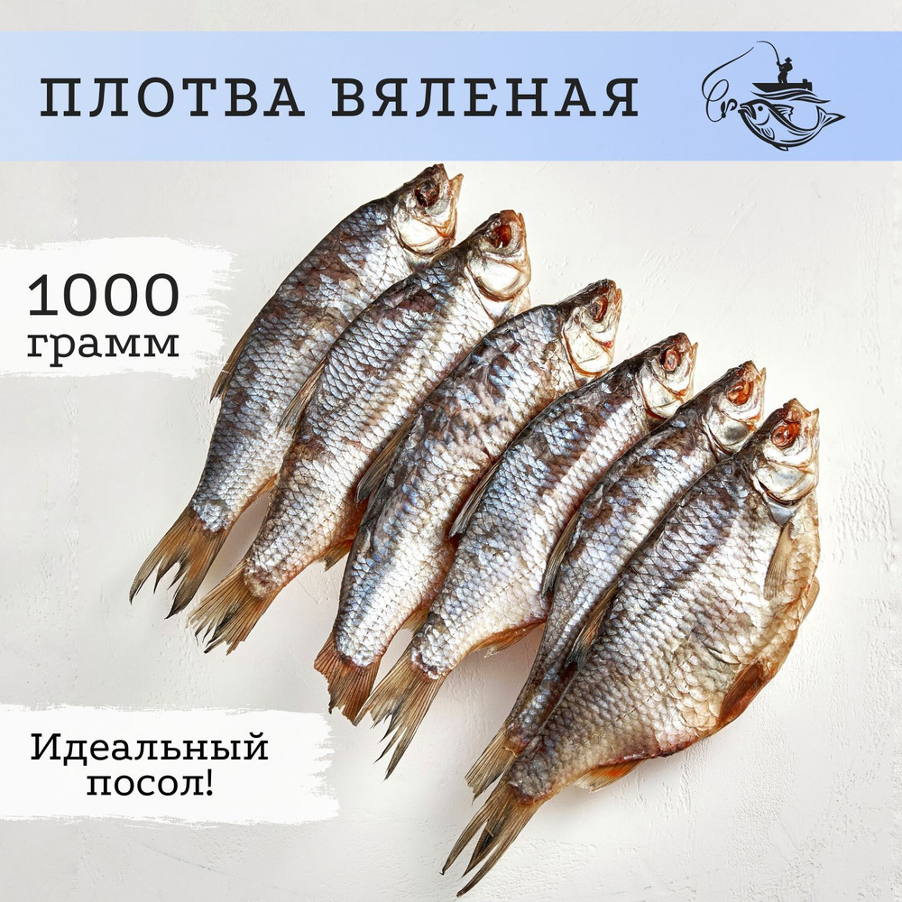 Плотва вяленая 1000 гр / рыба соленая, сушеная / закуска к пиву купить ...