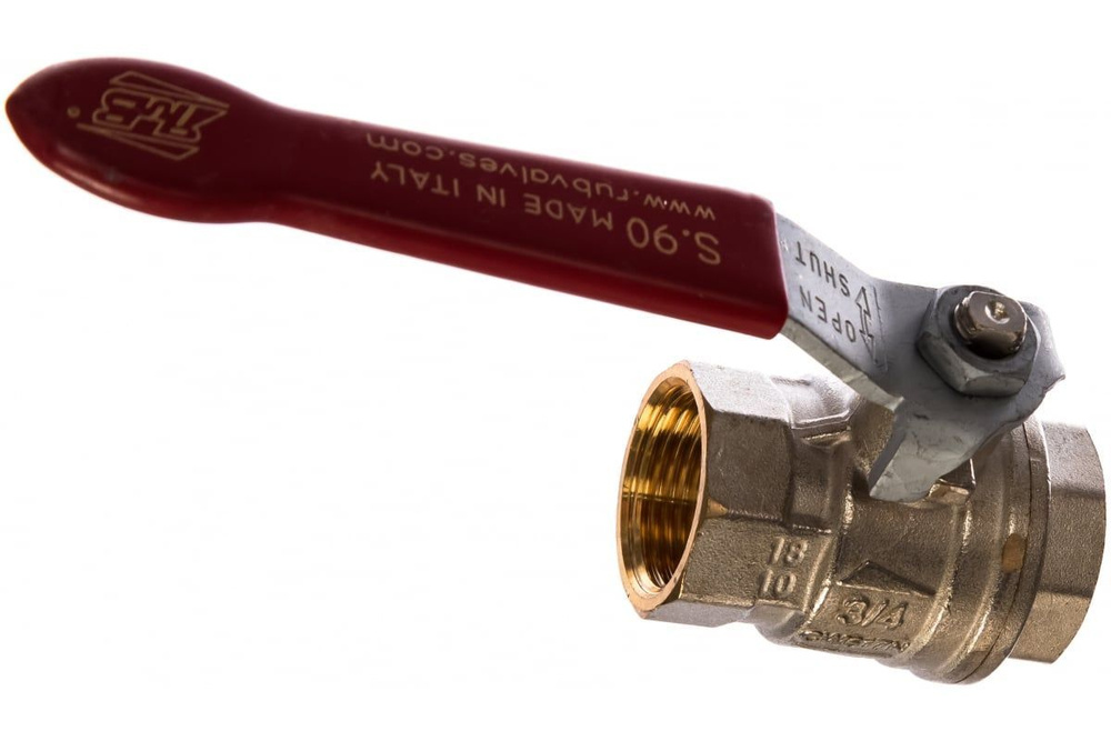 Кран шаровый RuB, 3/4" DN20 PN40, ВР-ВР, серия (S.90), ручка S90E00 ...