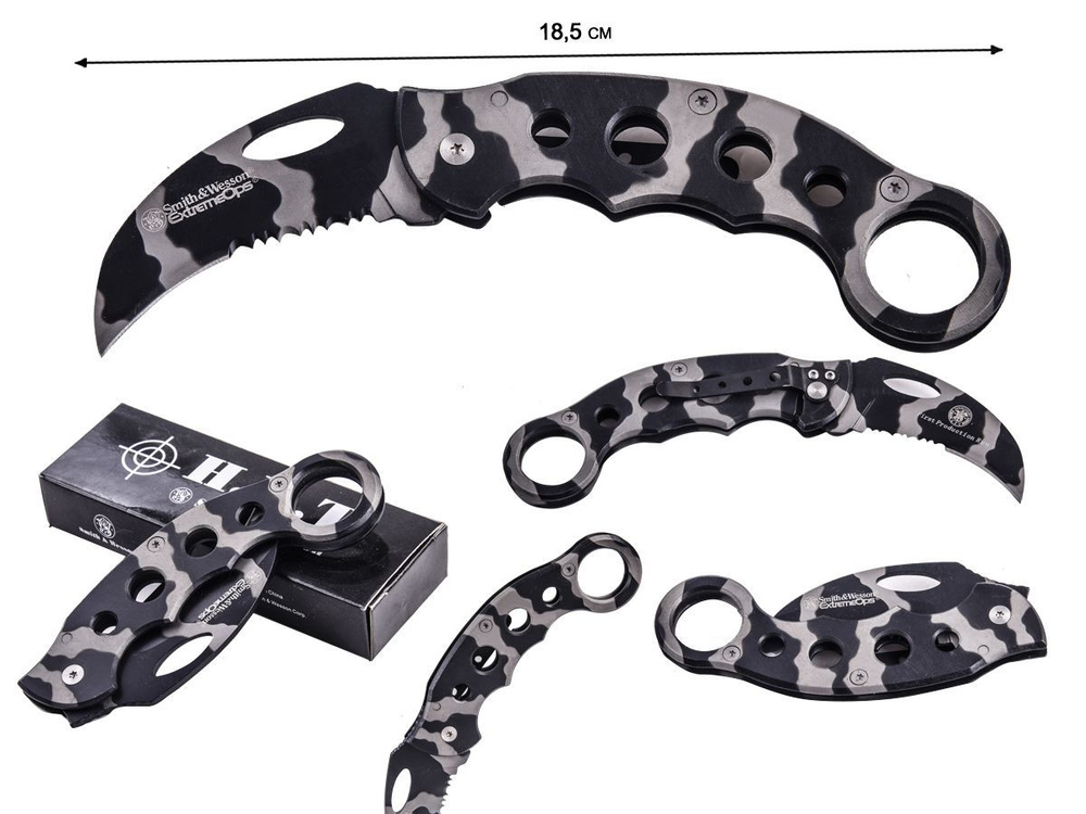 Нож-керамбит Smith & Wesson Knives 32C Karambit Framelock - купить с ...
