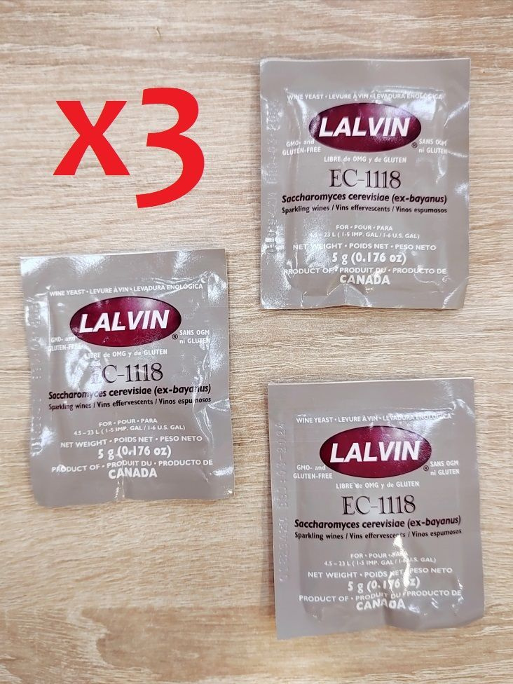 Дрожжи для вина и сидра Lalvin 1118, 3 шт. - купить с доставкой по ...