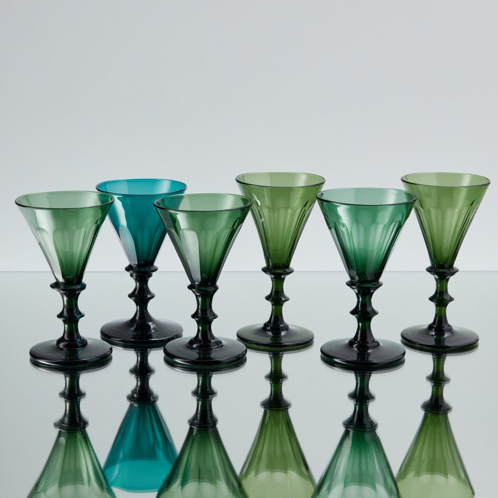 Набор из 6 бокалов зеленого оттенка в ассортименте No.5934 купить по низким ценам в интернет ...