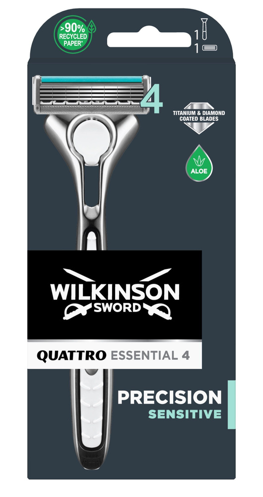 Schick Quattro Essential Precision Sensitive / Бритвенный станок с 1 ...