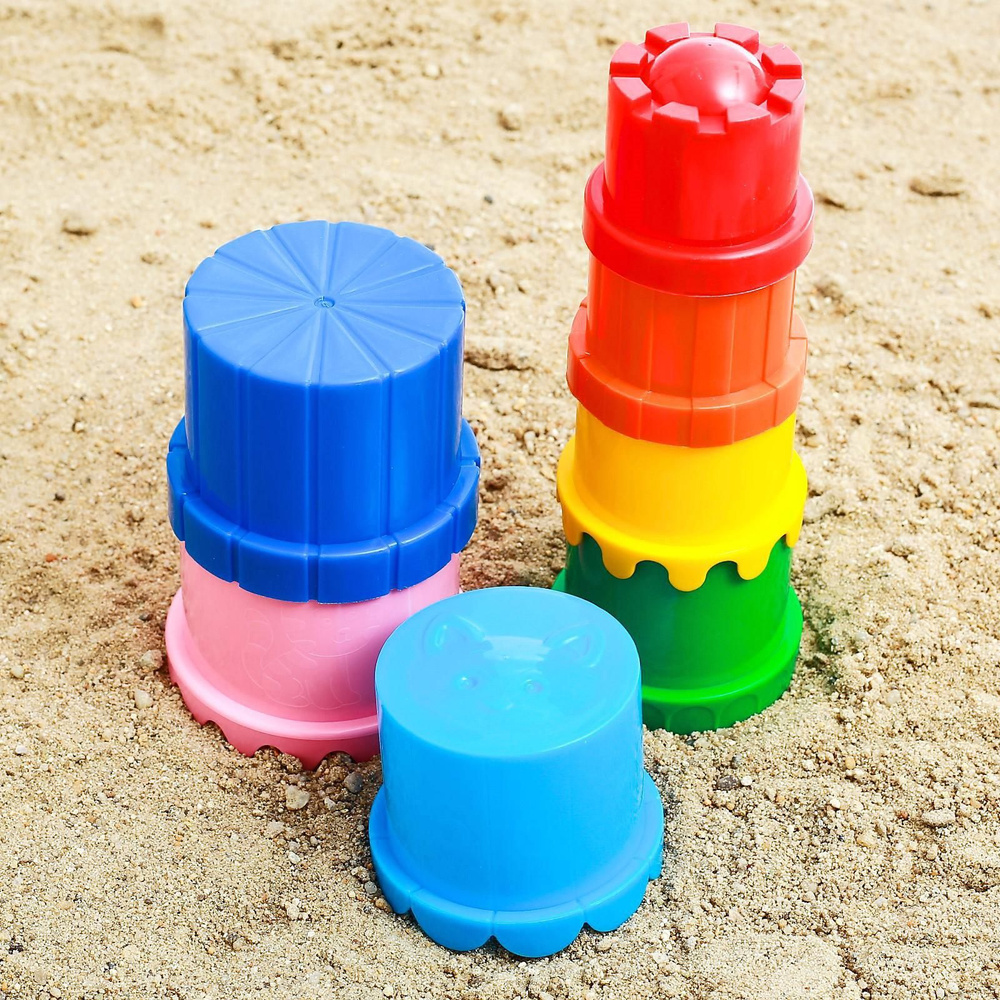 Набор для песочницы Соломон "Пирамидка", 7 формочек - купить с ...