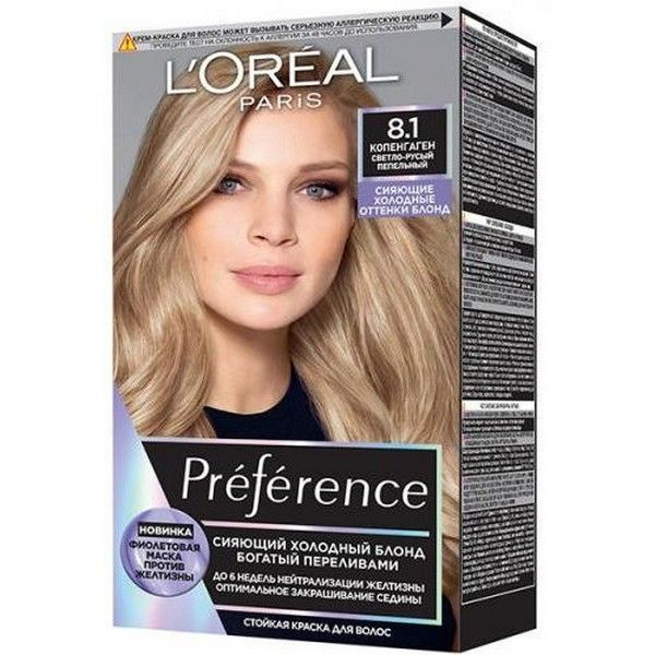 L'Oreal Paris Краска для волос Преферанс cool blonds 8.1 copenhagen 950 ...
