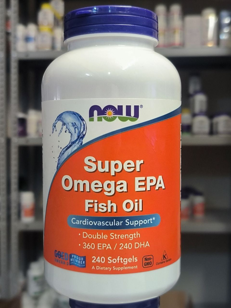 NOW Foods, Super Omega, 360 ЭПК / 240 ДГК, 240 капсул - купить с ...
