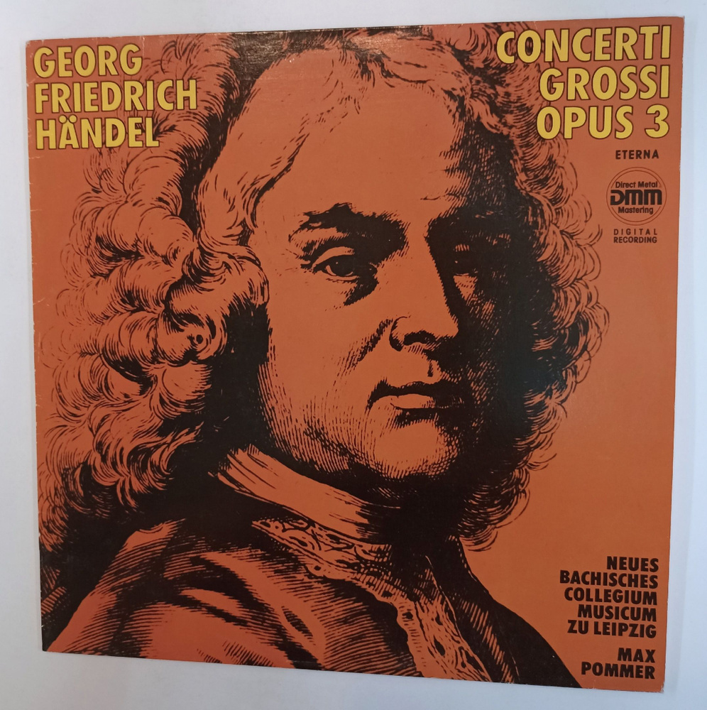 Винтажная виниловая пластинка LP Georg Friedrich Handel, Concerti Grossi Opus 3 (ГДР 1989 ...