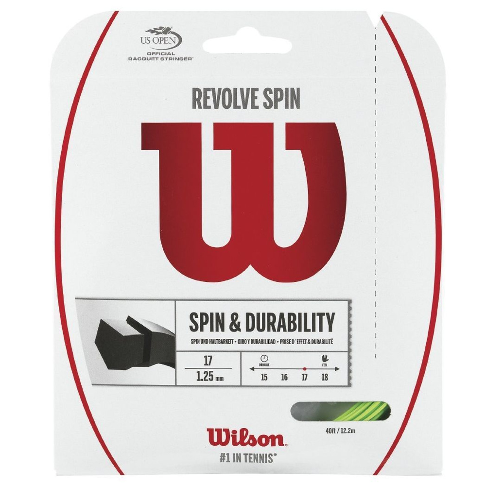 Теннисная струна Wilson Revolve Spin GR - 1,25 Set (длина 12 м), арт ...