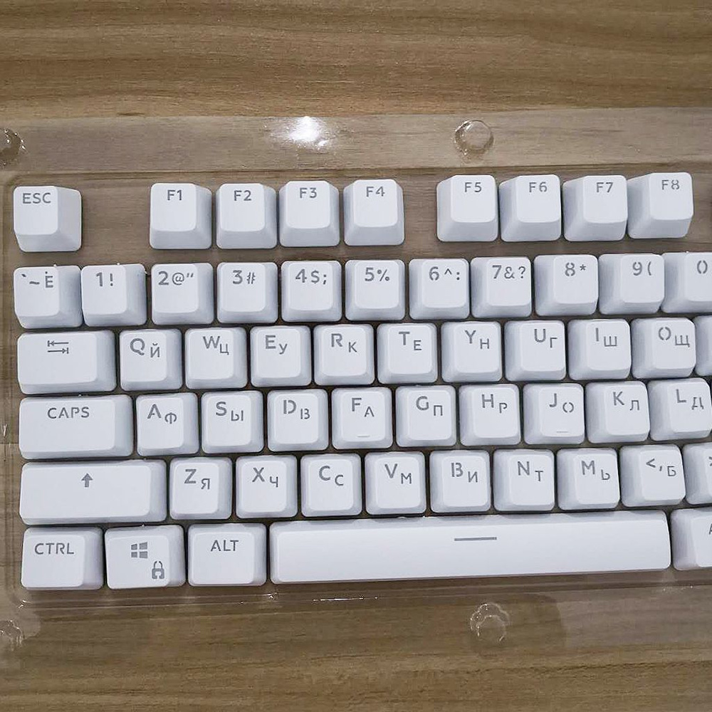 104 Keycaps Russian Translucent Backlight Кейкапы Для Клавиатуры ...