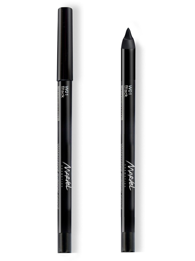 MARVEL COSMETICS Водостойкий Карандаш для глаз W01 - Матовый Черный ...