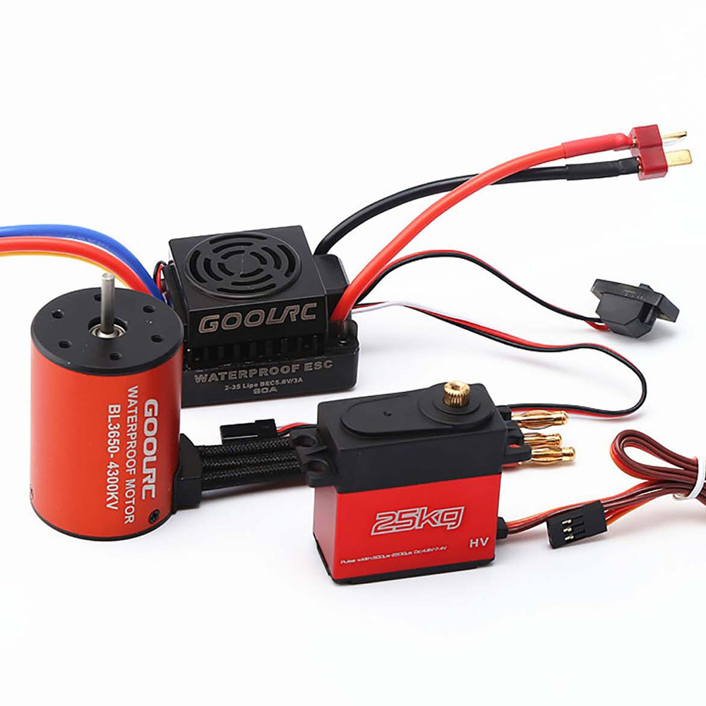 GoolRC Motor Combo Set 3650 4300KV Motor 60A Бесщеточный ESC 25 кг ...