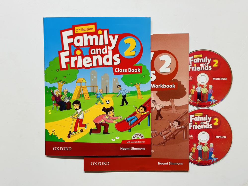 Комплект Family and Friends 2 (2nd edition) Class Book + Workbook + CD ...
