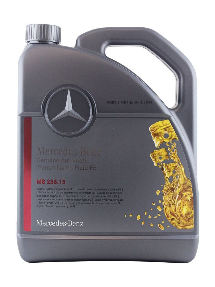 Трансмиссионное масло MERCEDES BENZ ATF MB 236.15 5л - купить по ...