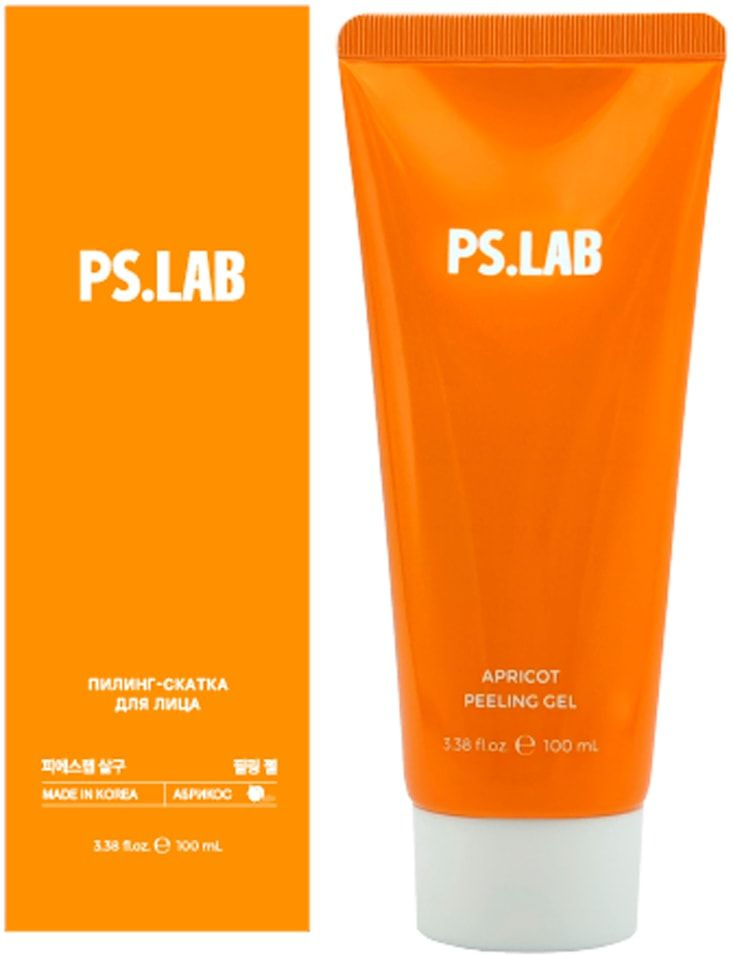 Пилинг-скатка для лица Prettyskin PS.LAB Apricot с натуральным экстрактом абрикоса 100мл х2шт ...