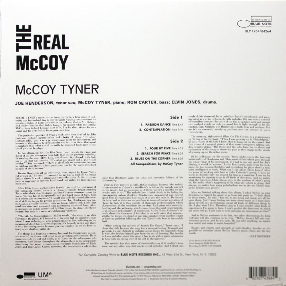 Виниловая пластинка McCoy Tyner - The Real McCoy (LP) - купить с доставкой по выгодным ценам в ...