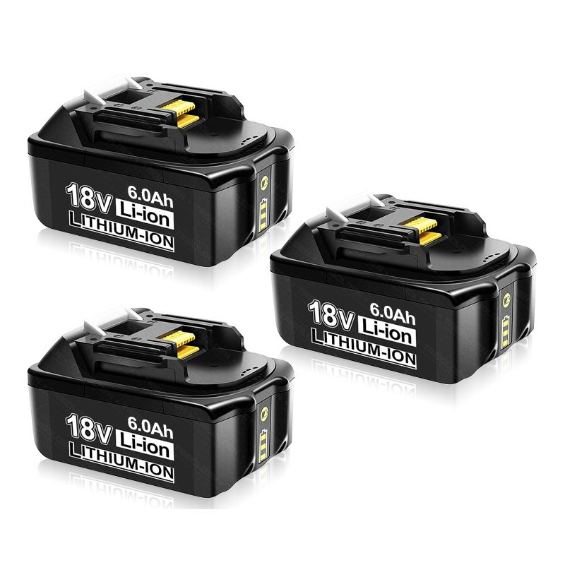 18V 6000mAh перезаряжаемый Li-ion аккумулятор со светодиодом для Makita Power Tool BL1840 BL1850 ...