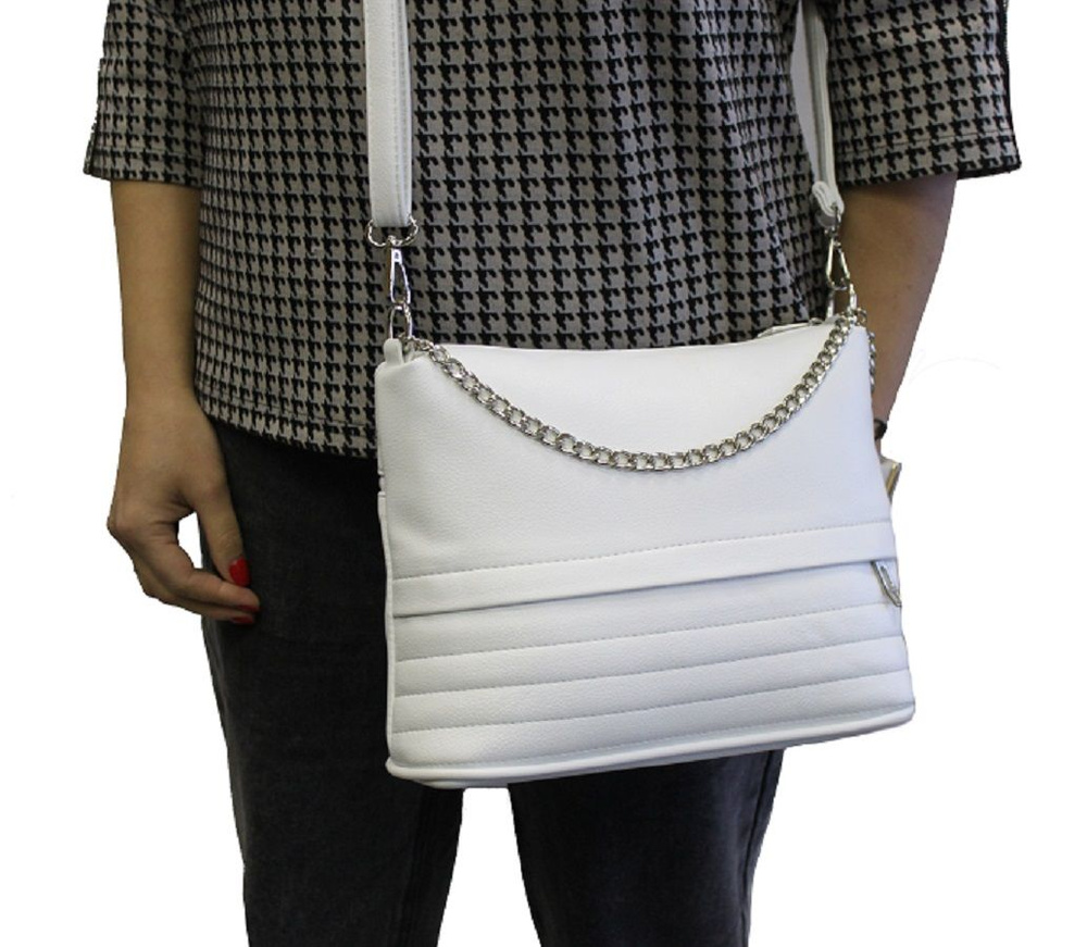Сумка женская белый /Janelli/кросс-боди/ купить на OZON по низкой цене ...