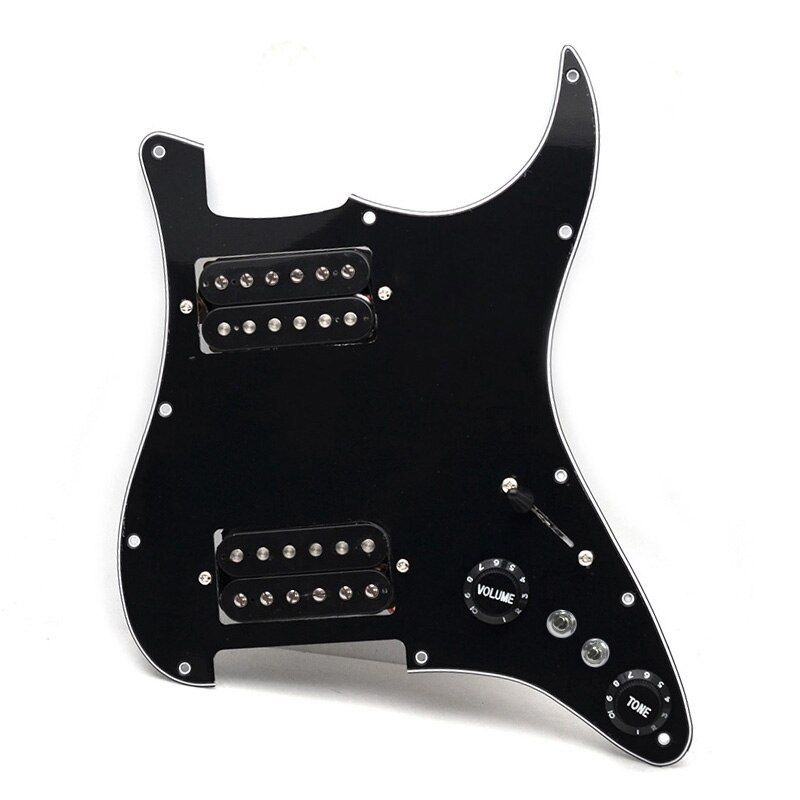 Alnico 5 Prewired Strat Pickguard Накладка с разделителем катушек HH ...