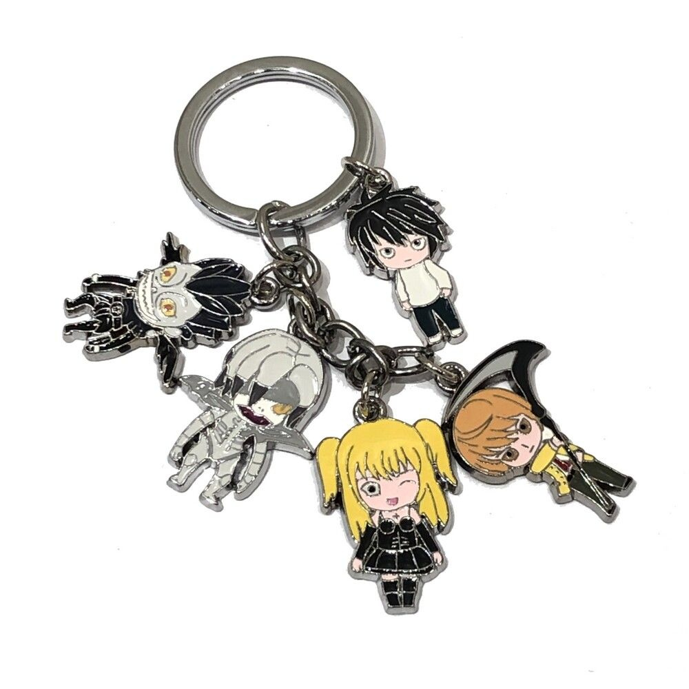 Брелок Тетрадь Смерти Рюк Кира Миса Аманэ L Лайт Ягами аниме Death Note Keyring купить с