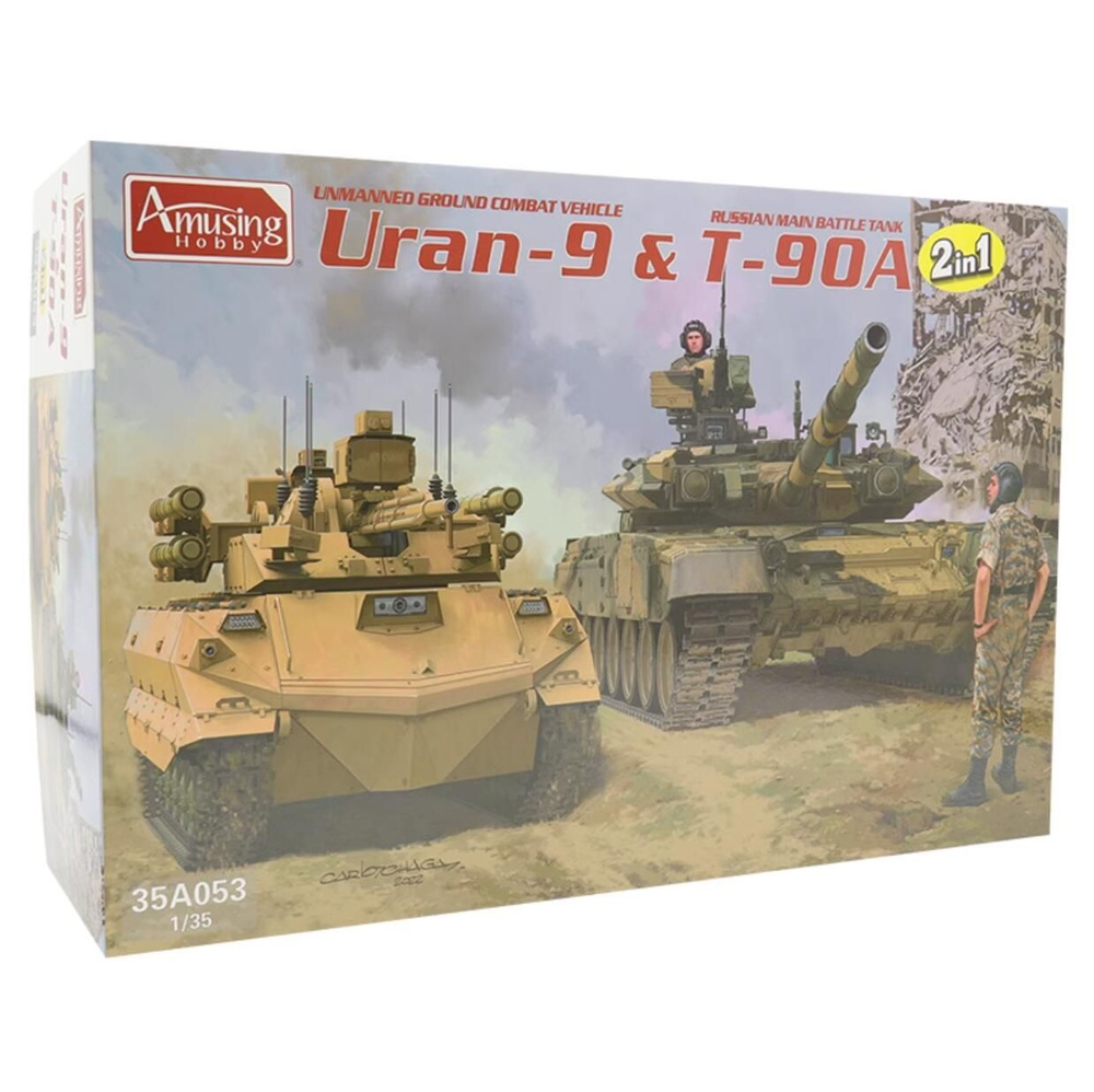 Забавное хобби 1/35 35A053 русский основной боевой танк т - 90a ...