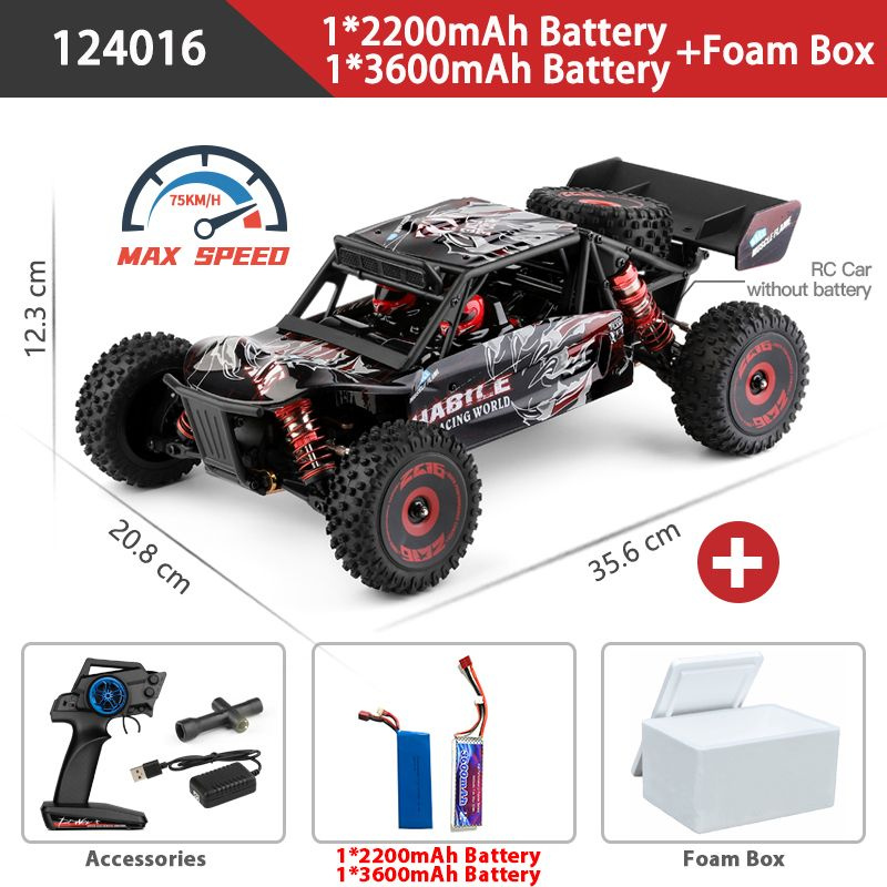 большие машины на пульте управления wltoys 124008 60 км/ч - купить с ...