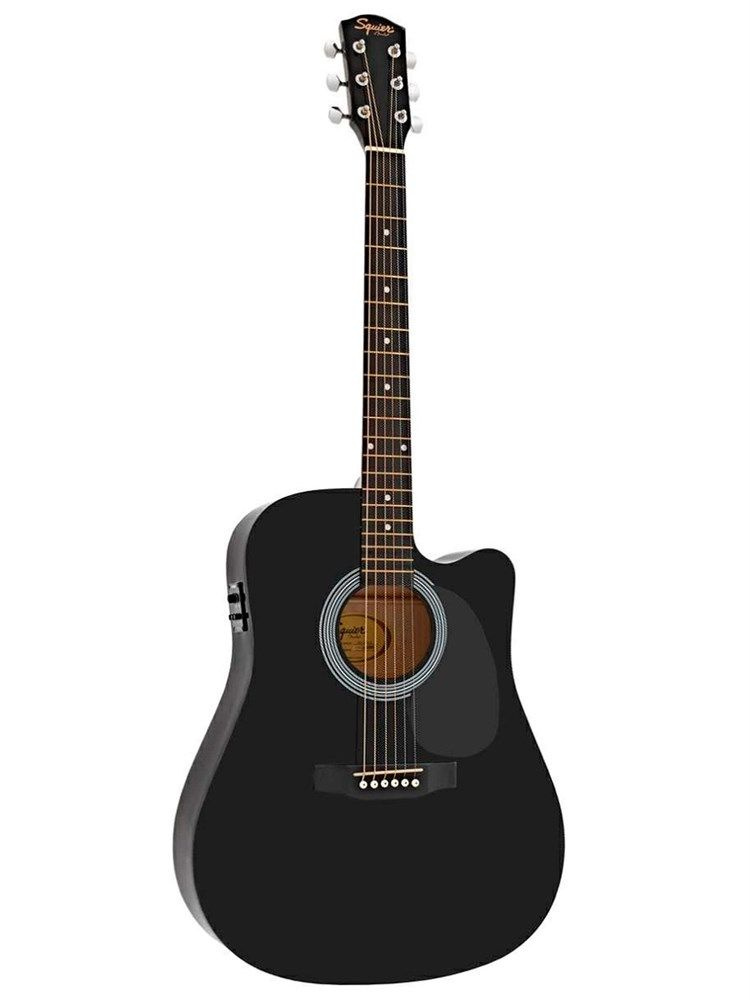 Электро-акустическая гитара FENDER SQUIER SA-105CE BLACK - купить с ...