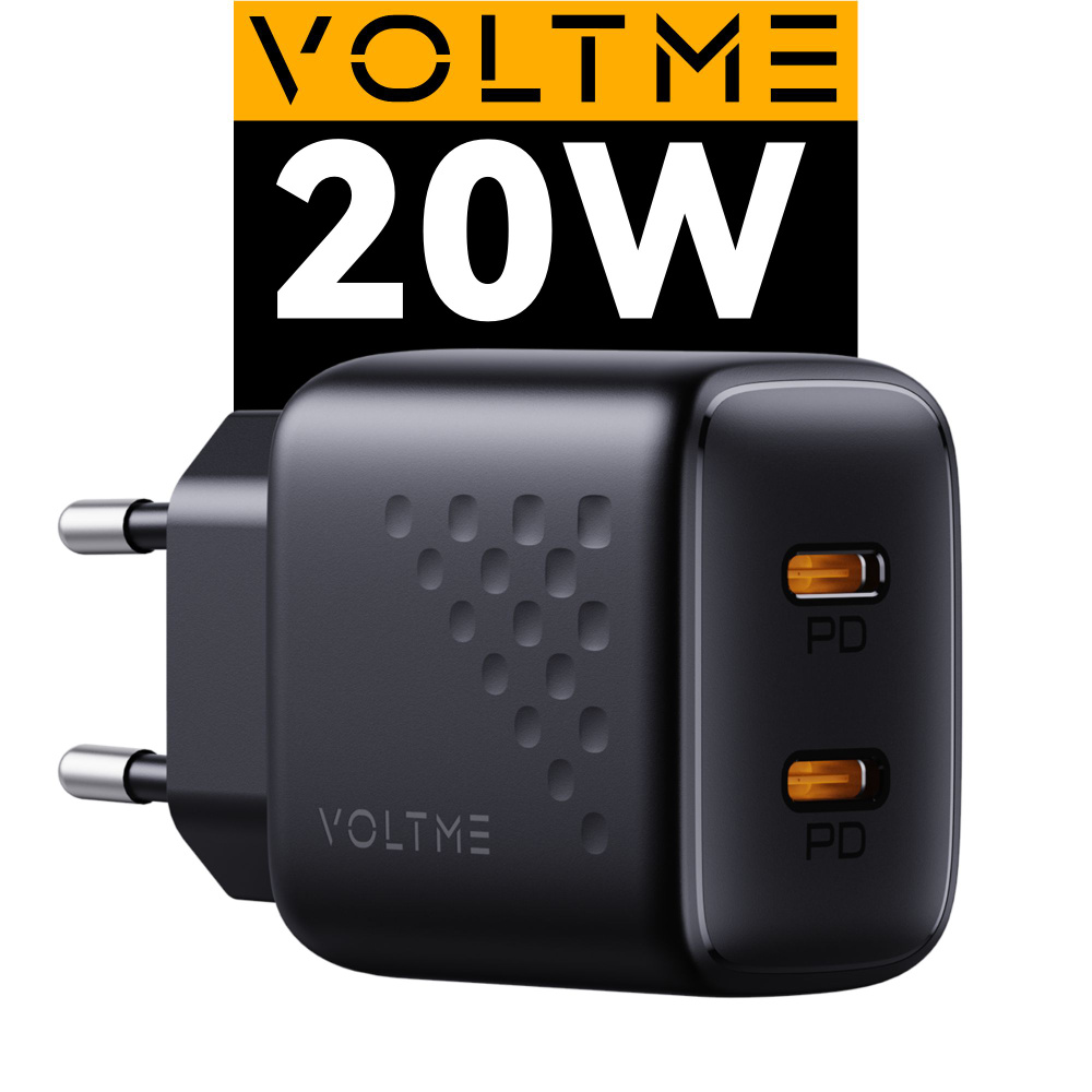 Сетевое зарядное устройство Voltme Revo 30 Duo Ca 20 Вт Usb Type C