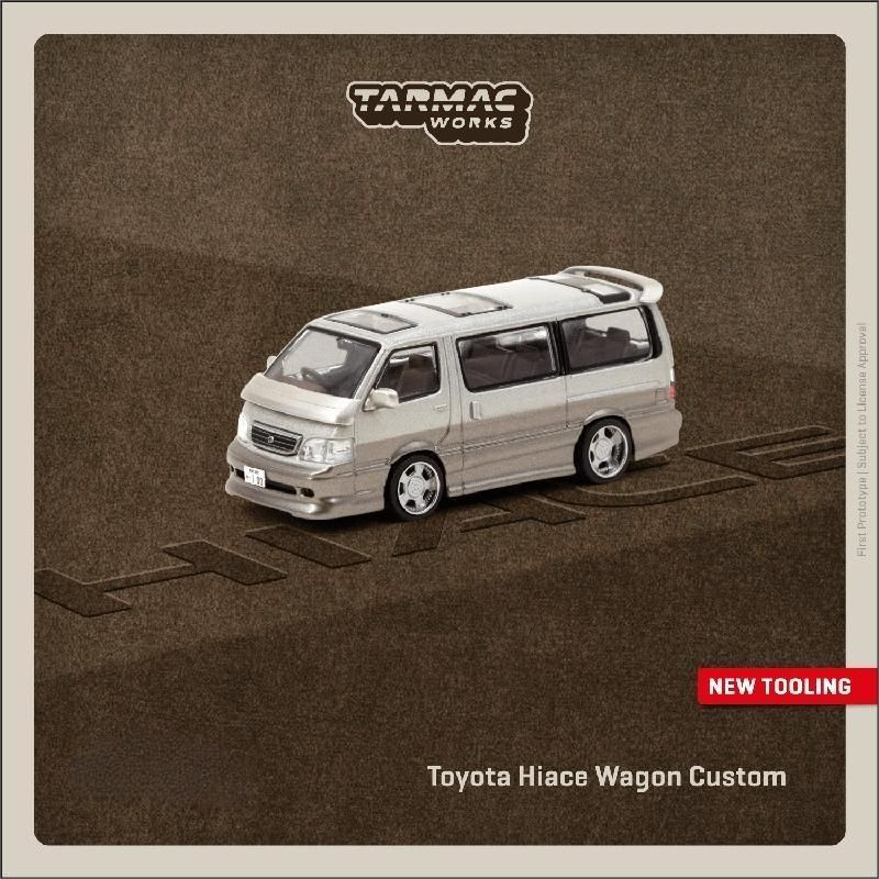 Машинка Tarmac Works TW 1/64 Toyota Hiace Wagon Custom Die-cast Alloy ...