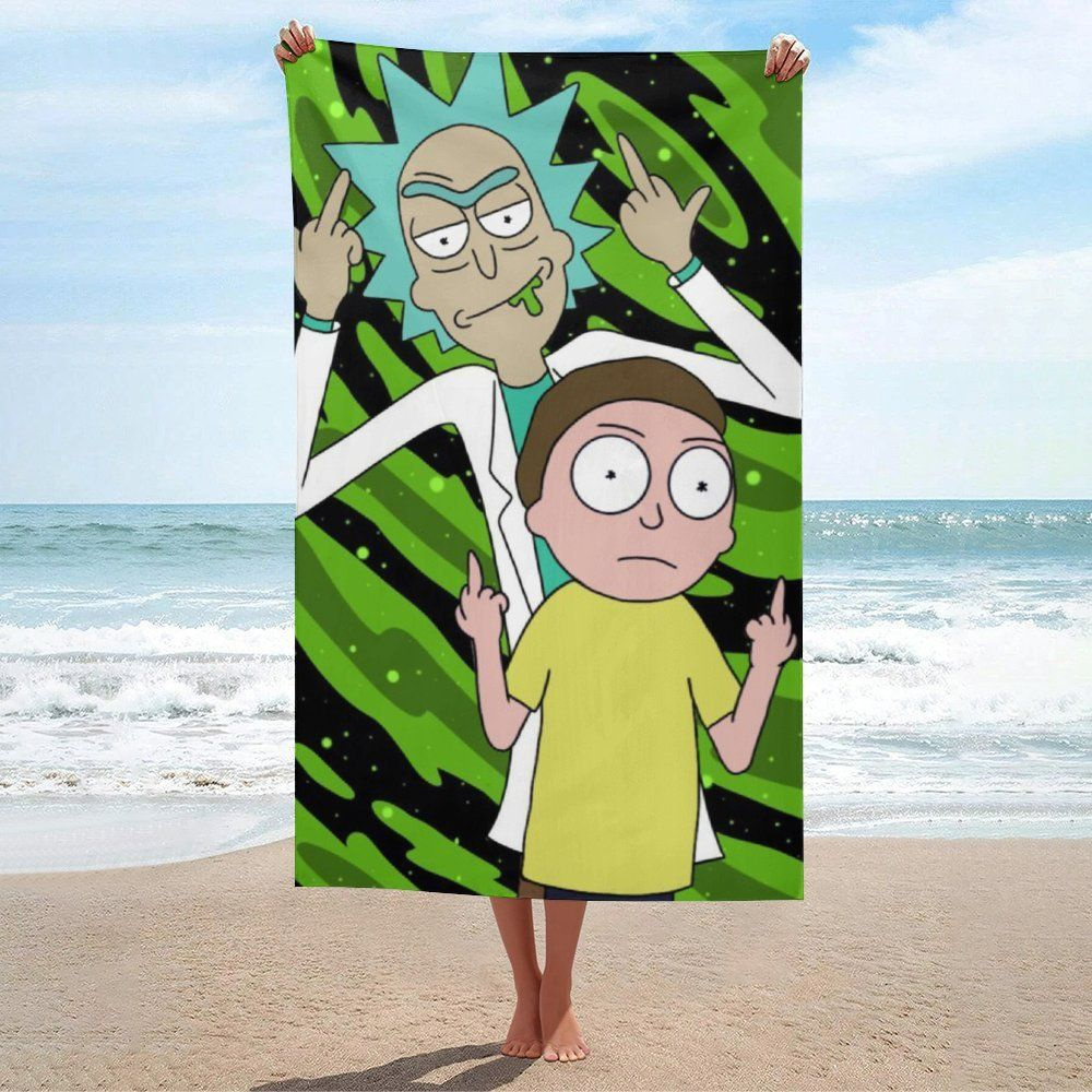 Полотенце банное Rick and Morty yu-dhyttwqaa EVA 80x130 см, 1 шт - купить по выгодной цене в ...