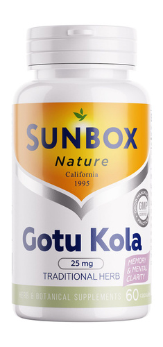 SUNBOX NATURE БАД "Готу Кола" (Gotu Cola), капсулы, 60 шт., 70 г ...