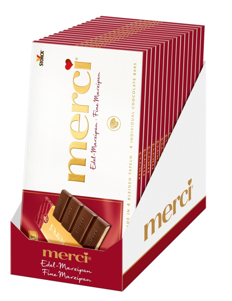 Шоколад Merci Мерси Марципан, 112 г х 15 шт купить на OZON по низкой ...