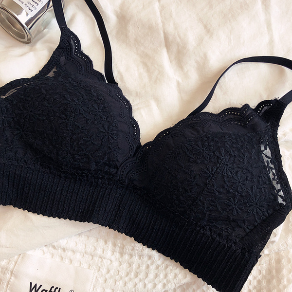 Бюстгальтер Женский Caitline без косточек, мягкая чашка без каркаса, размер 75A, 75B черный ...