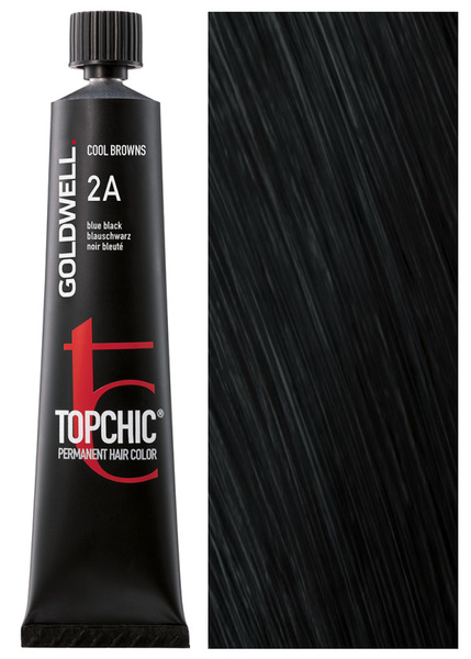 Goldwell Topchic - Стойкая краска для волос 2A иссиня-черный, 60 мл ...