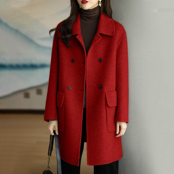 Пальто Женский HXD рыжий, размер 46 купить c доставкой на OZON по низкой цене (1673627653)