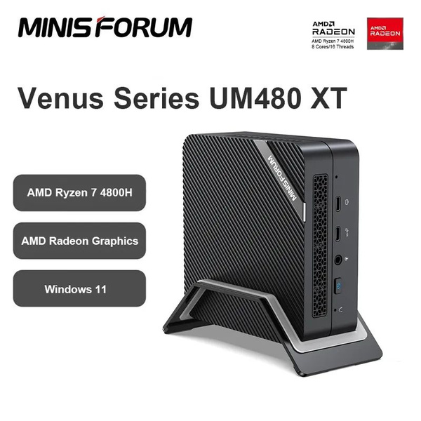 MINISFORUM Мини-ПК (AMD Ryzen 7 4800H, RAM 32 ГБ, SSD 1024 ГБ, AMD ...