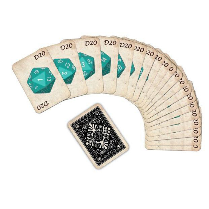 Набор карт "D20" для ДнД и других настольных игр, бирюзовый - купить с ...