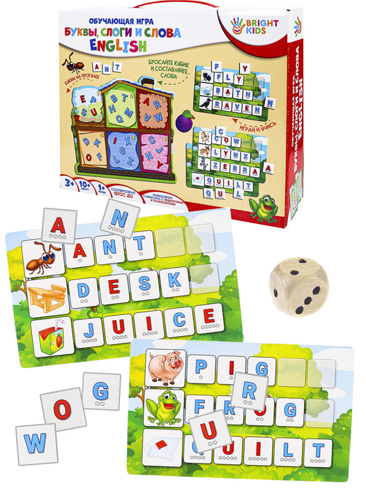 Обучающая игра BRIGHT KIDS для детей/ Развивающий набор карточек ...