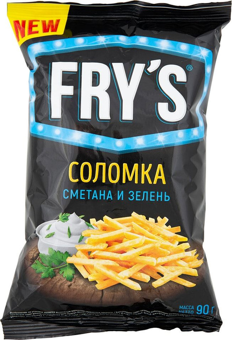 Чипсы Frys Соломка Сметана и зелень 90г - купить с доставкой по ...