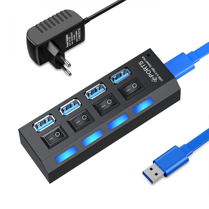 USB разветвитель 4 портов USB Hub 3 0 юсб хаб 3.0 переходник с usb ...